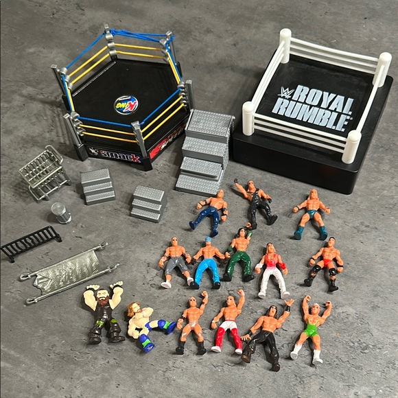 WWE | Toys | Wrestling Ring Playset With Action Figures | Poshmark